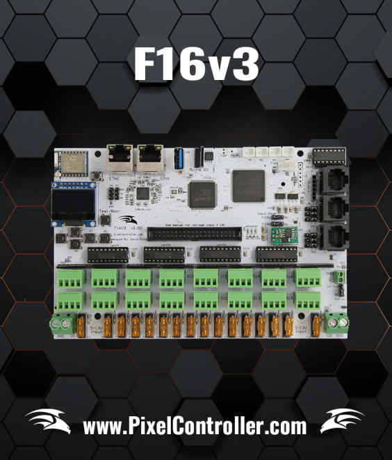 E131 Artnet Pixel Controller - F16V3